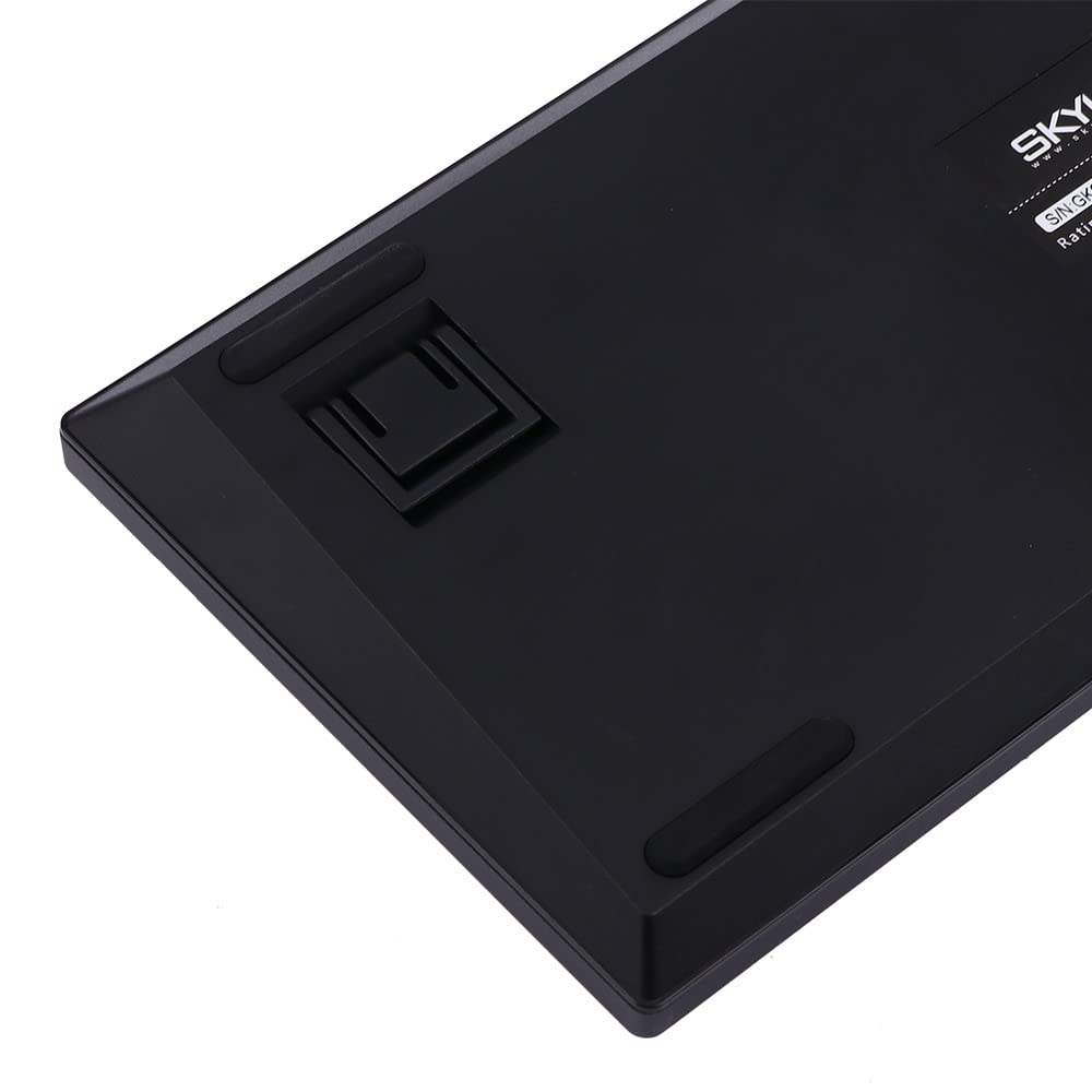 EPOMAKER AK84S 84 Keys Bluetooth 5.1 Wireless/wired RGB Hot Swappable Mechanical Keyboard with GK1 Profile PBT Keycaps, 4000mAh Battery for Mac/Win(Chocolate Brown Switch, Black White Red PBT Keycaps)