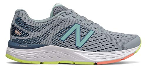 New Balance Women's 680 V6 Running Shoe, Light Slate/Stone Blue, 6.5 M US