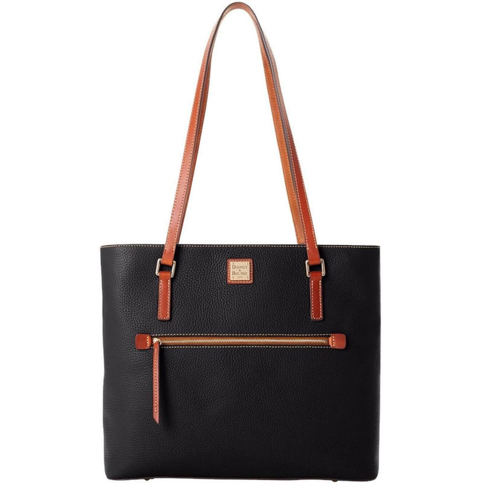 Dooney & Bourke Pebble Grain Large Shopper Tote (Caramel)