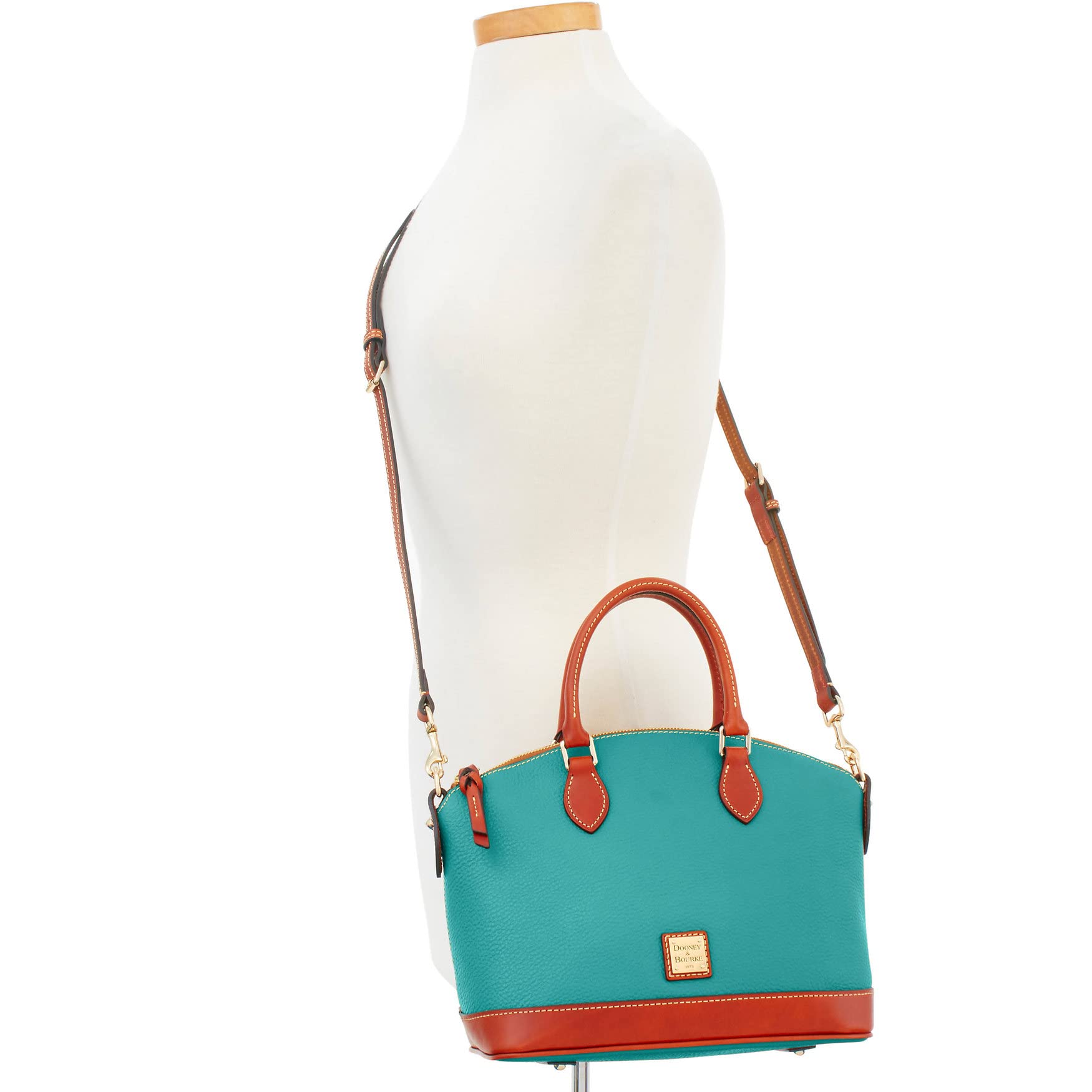 Dooney & Bourke Handbag, Pebble Grain Darcy Satchel - Spearmint