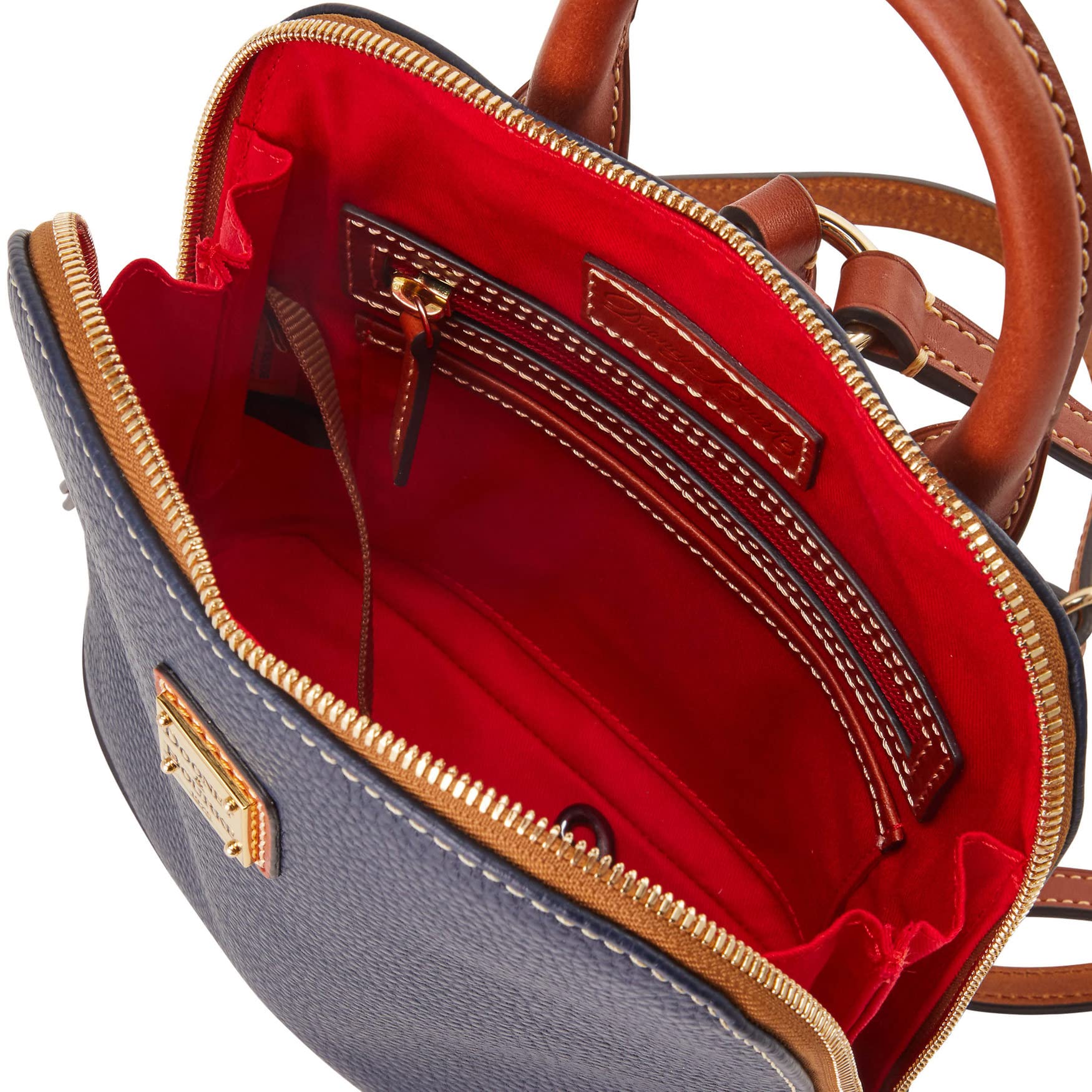 Dooney & Bourke Handbag, Pebble Grain Small Zip Pod Backpack - Midnight Blue