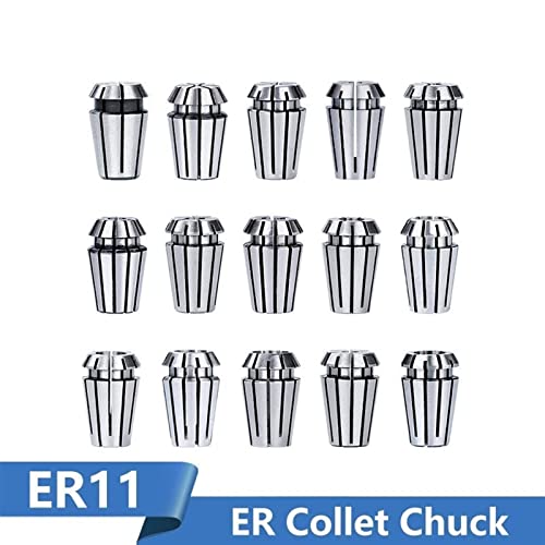 GRUNI ER11 Collet Chuck 1-7mm 1/4 1/8 AA 0.008mm High Accuracy ER Spring Collet for Bit Milling Clamping Holder 1Pcs (Size : ER11 1.5m)