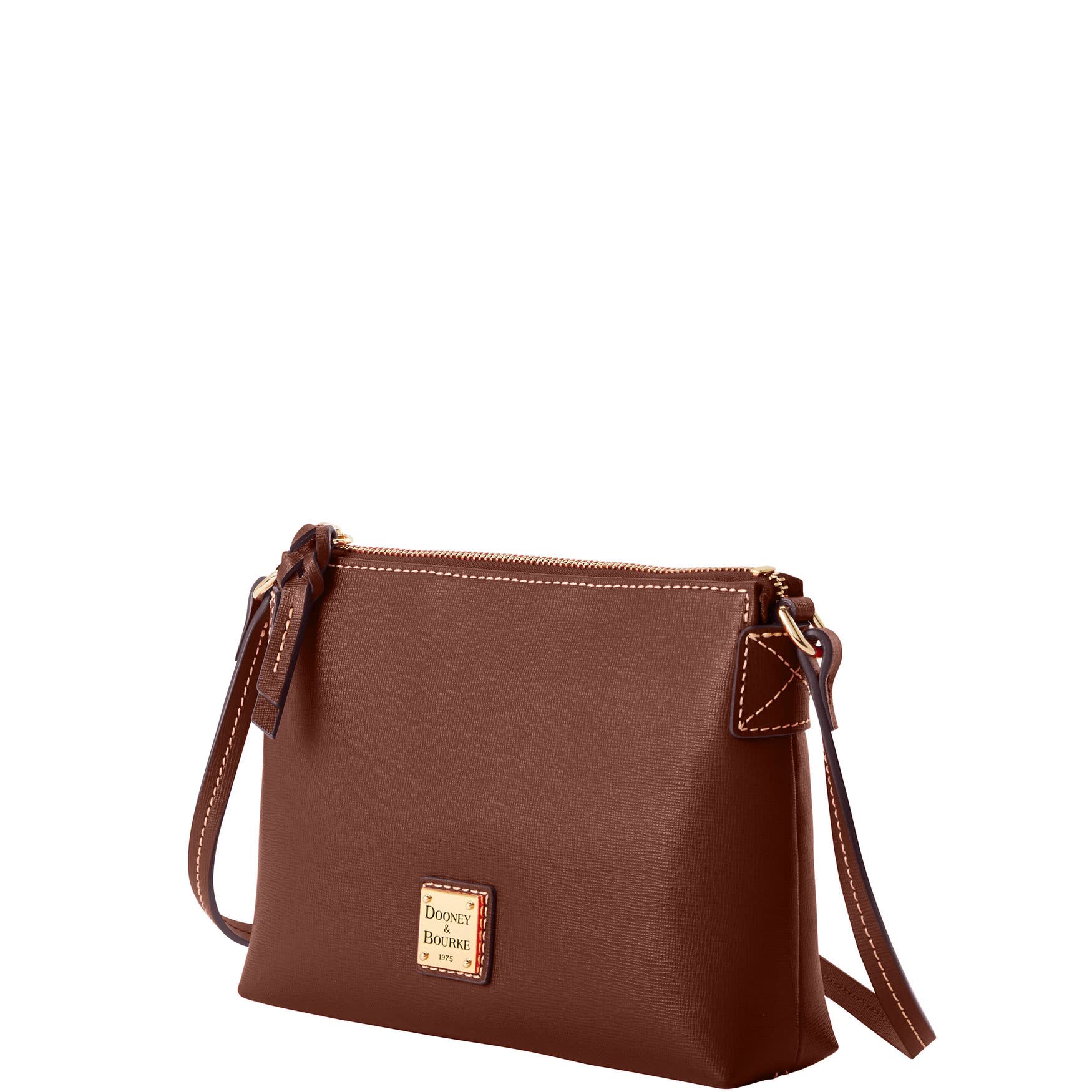 Dooney & Bourke Handbag, Saffiano Crossbody Pouchette - Amber