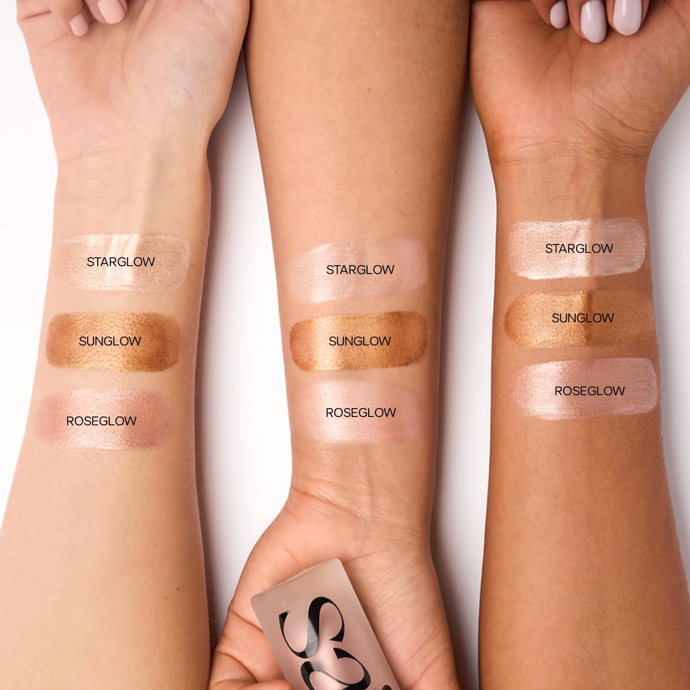Saie Mini Glowy Super Gel Lightweight Illuminator - Luminizer + Makeup Primer for Glowing Skin - Enriched with Vitamin C + Hydrating Squalane Oil - Travel Size Holiday Gifts - Starglow (0.5 oz)