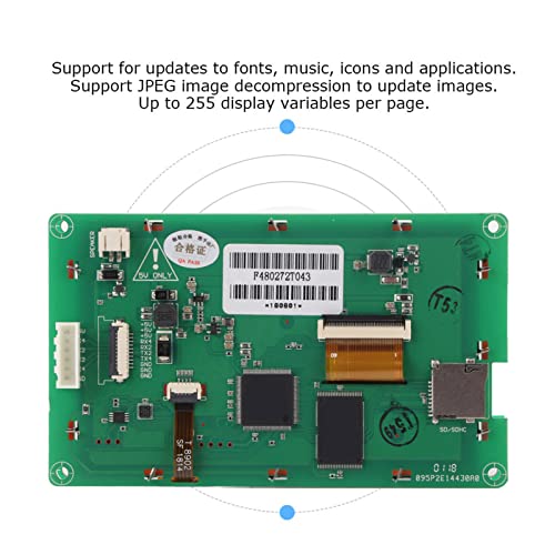 KOSDFOGE 3D Printer 4.3-inch Color TFT LCD Resistance Touch Screen with UART Port Support Text Music