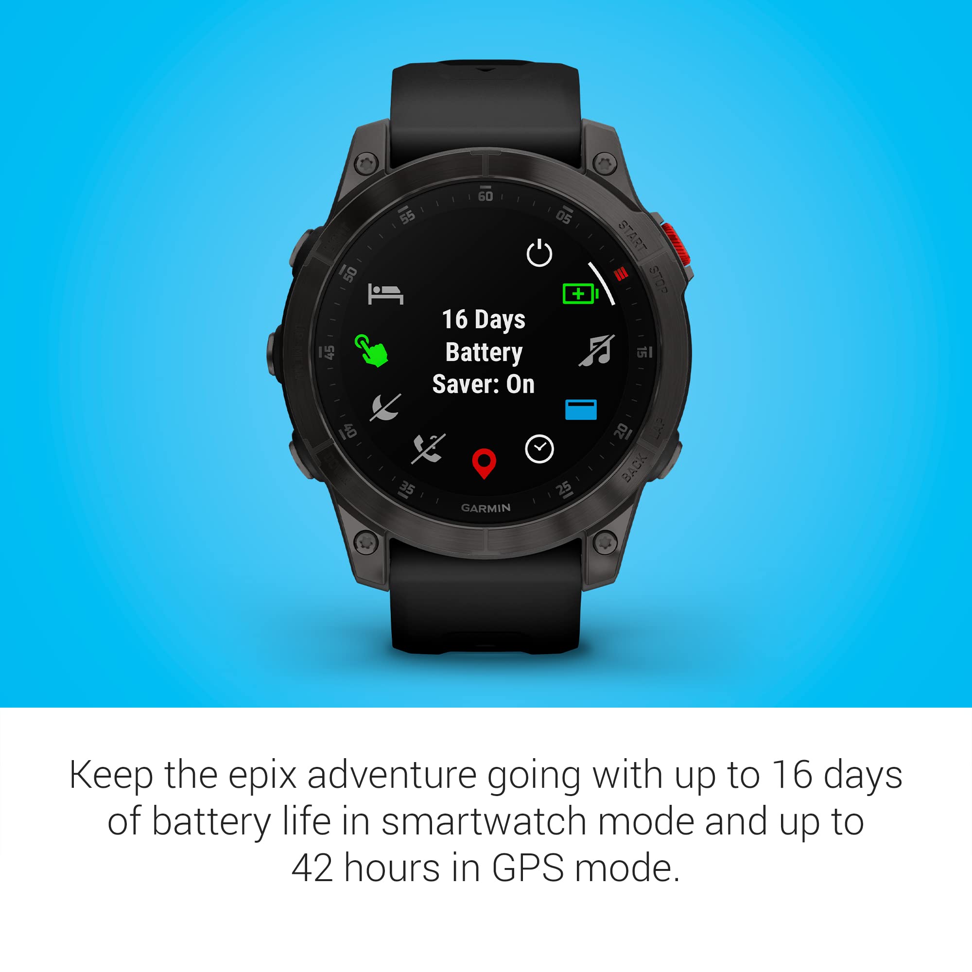 Garmin epix Gen 2 Premium Smartwatch + HRM-PRO Premium Heart Rate Strap