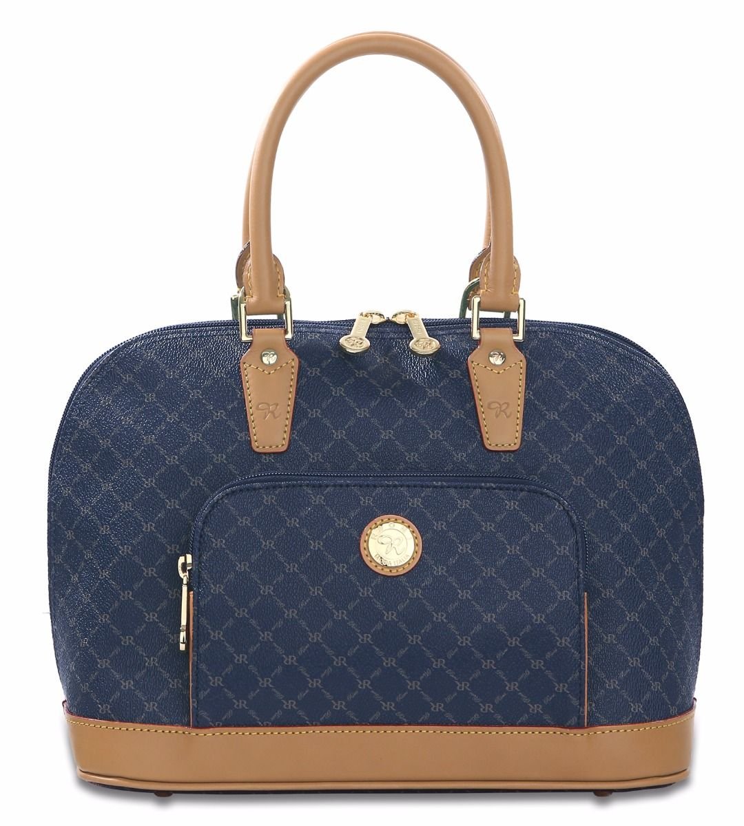 NEW Rioni Navy Signature Dome Handle LAUREN Handbag STA20001