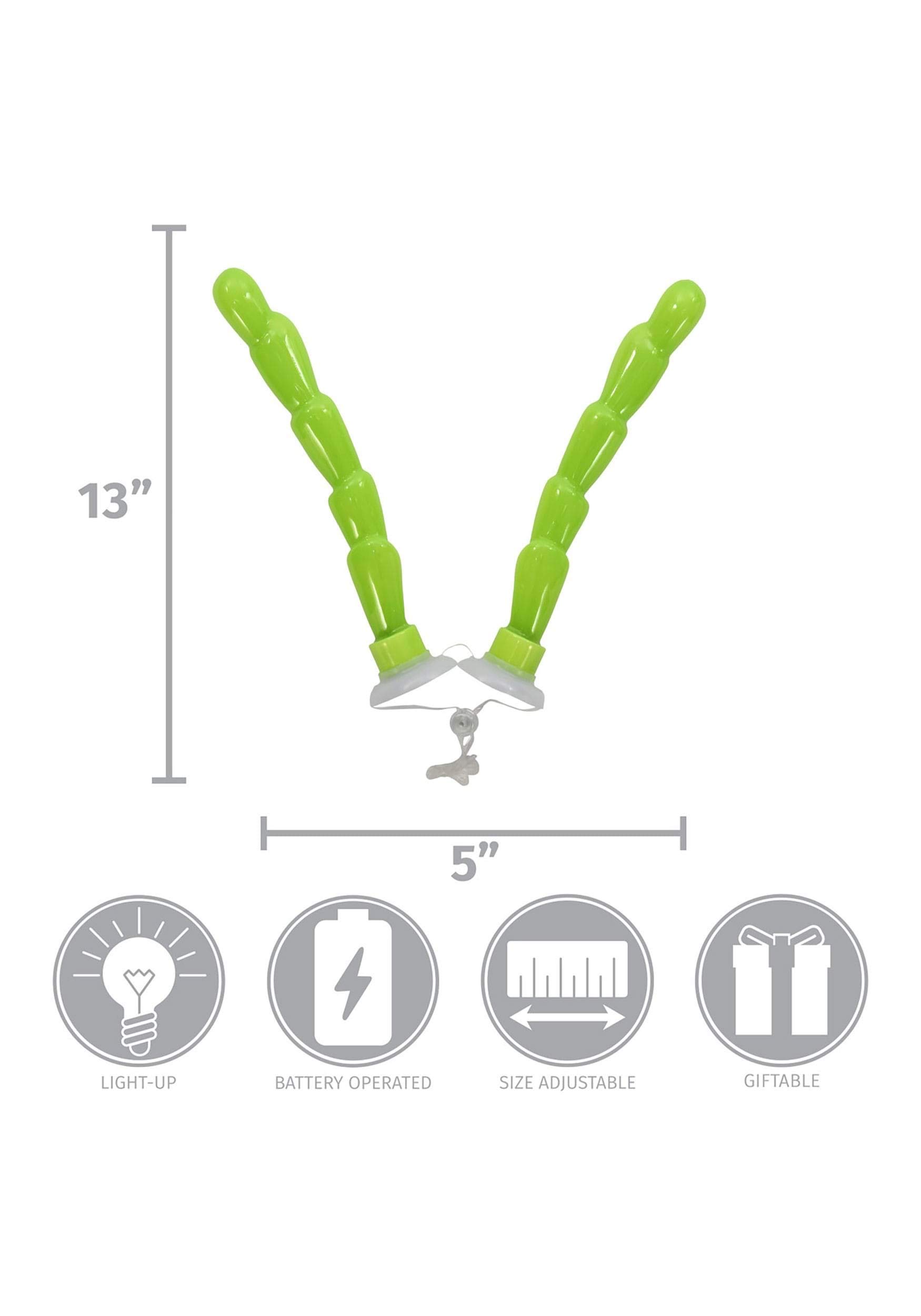 elope Green Light-Up Insect Bug Antennae Costume Headband for Adults and Teens