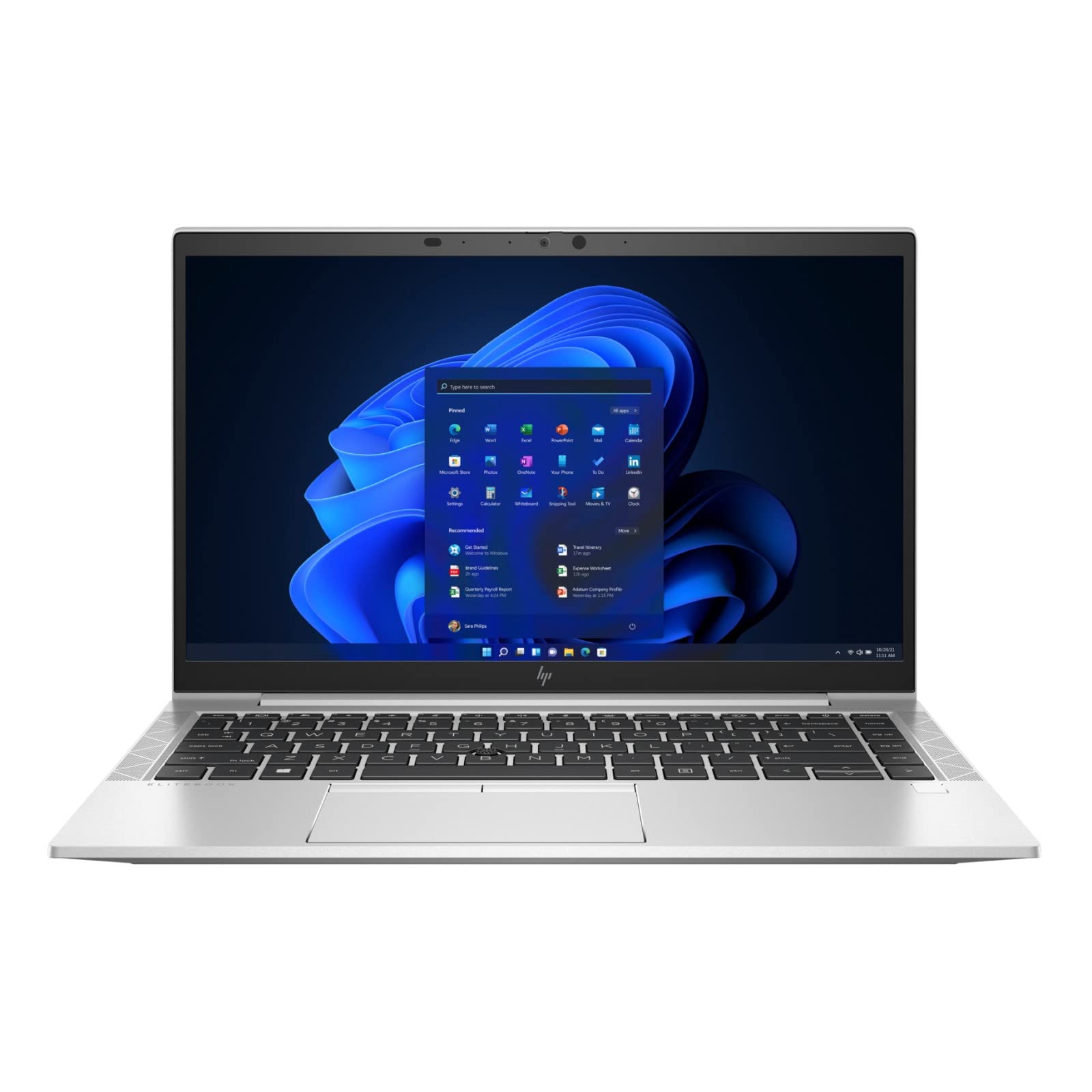 HP EliteBook 840 G8 14" Full HD Notebook Computer, Intel Core i5-1145G7 2.6GHz, 16GB RAM, 256GB SSD, Windows 11 Pro, Silver