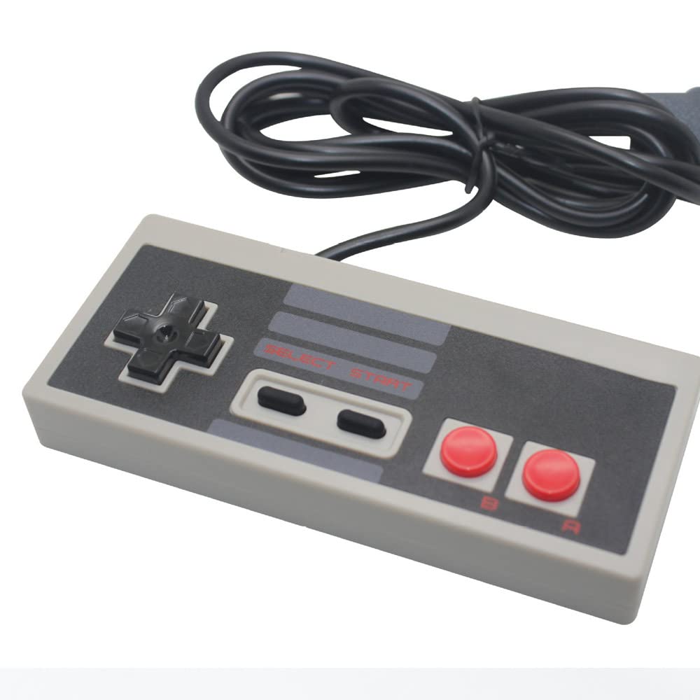 HISPEEDIDO 7 Pin 1 Pair Wire Controller for NES, 6FT Game Joypad for TV Video Game Console Entertainment GamingAccessories