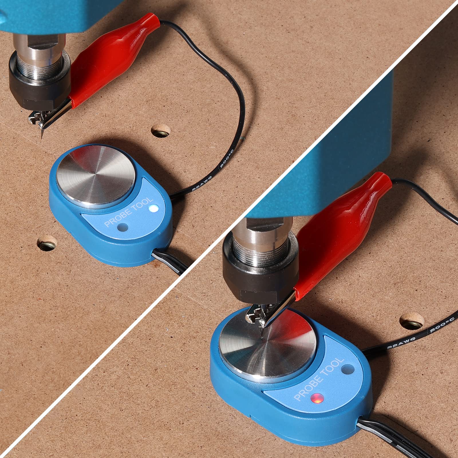Genmitsu Upgraded CNC Router Photoelectric Z-Axis Tool Setting Touch Probe with indicators, Compatible with Genmitsu 3018-PROVer V2, 4040-PRO, 3020-PRO MAX V2 CNC machine