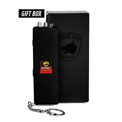Guard Dog Hornet Micro Stun Gun Keychain - with LED Flashlight, Safety Switch, and Powerful Shock, Heavy Duty Keychain Stun Gun with Bright Flashlight, Built-in Charger, Women Self Defense - Teal