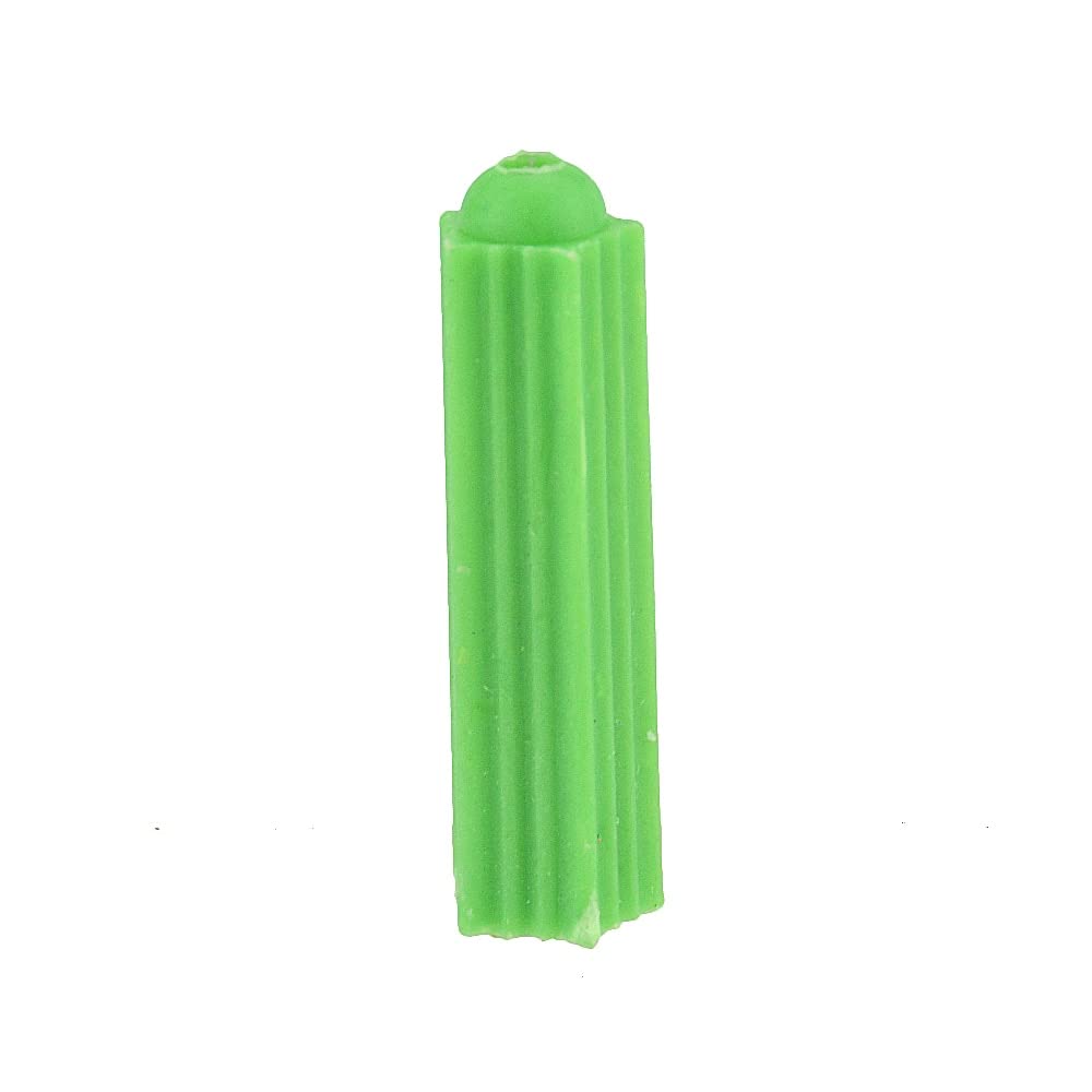 Gatides Expansion Screw 50PCS Plastic Expansion Pipe Green M6 M8 Wall Plug Rubber Anchor Plug Self Tapping Screw Expansion Tube for Drywall Sheetrock Wall Fixings (Size : M8)