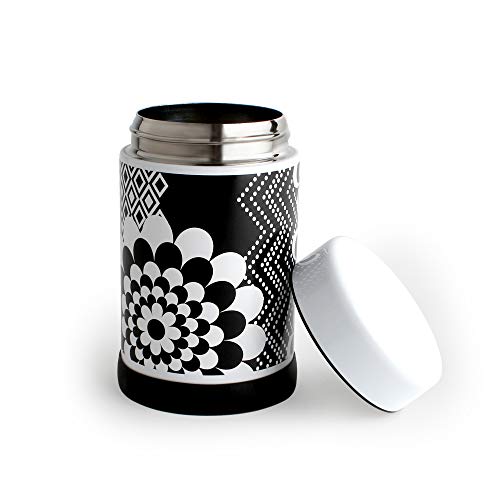 French Bull Stainless Steel Leak Proof Hot Lunch Thermos Vacuum Insulated Food Soup Jar Container, Easy Grip Lid, 16oz, Mosaic
