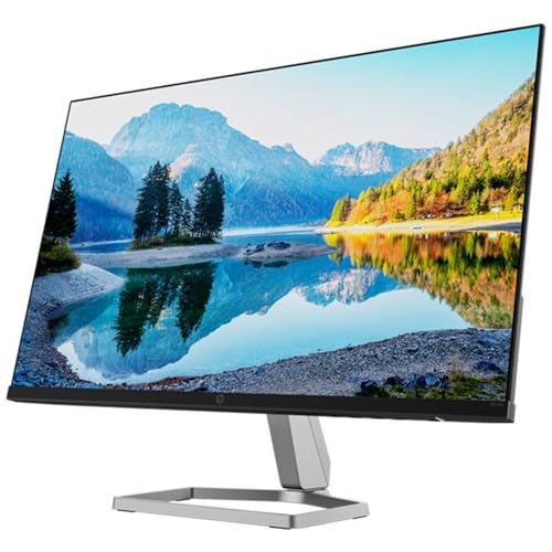 HP M24fe FHD Monitor 23.8-inch IPS AMD FreeSync 5ms GtG Response Time Eyesafe Certified On-screen Controls Low Blue Light Mode Anti-Glare, Black (Renewed)