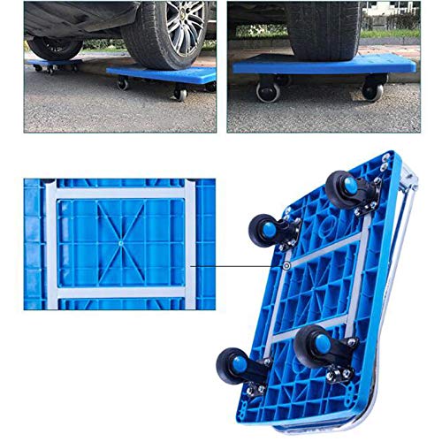 Generic Carts,Platform Trucks,Warehouse Office Garden Garage Workshop Folding Heavy Duty Flat Bed Transport Carthome Hand Trolley/a