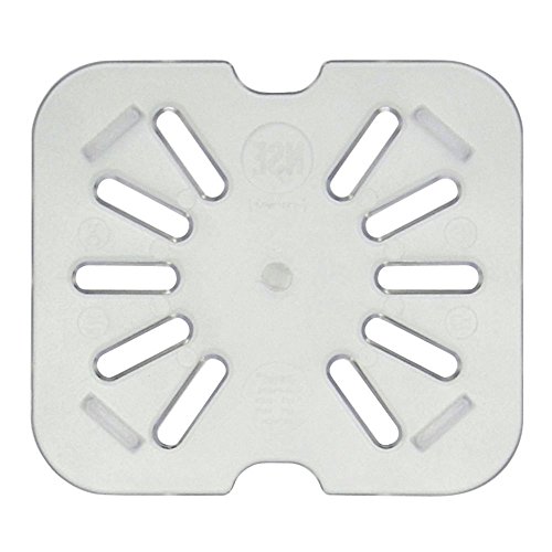 HUBERT 1/6 Size Drain Shelf for Cold Food Pan Clear Polycarbonate