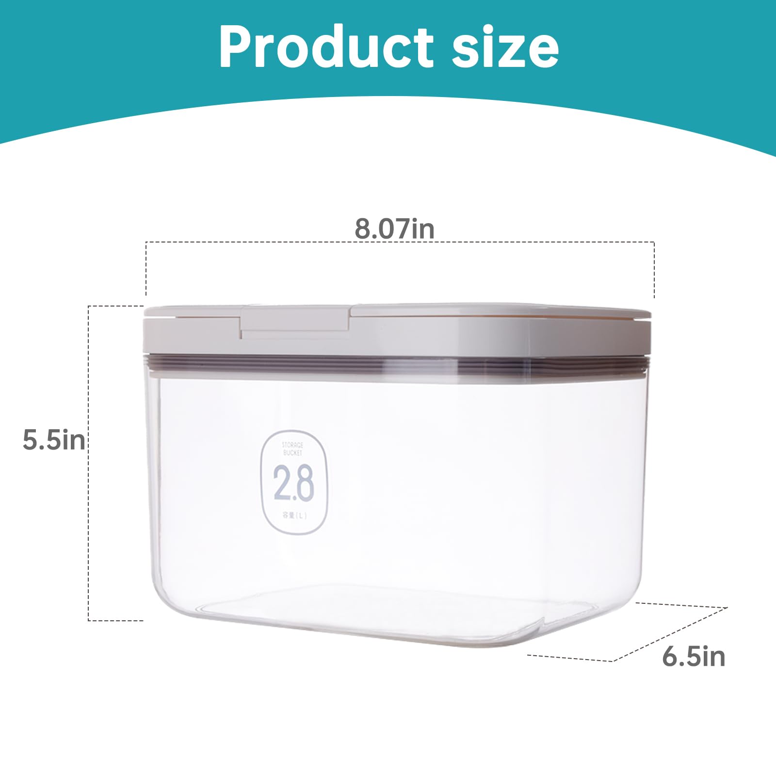 GLHFSONG 95oz Laundry Pod Container with One-Press Lid, Laundry Powder Container for Laundry Room Organization/Decor, Laundry Detergent Dispenser, Dishwasher Pods Container