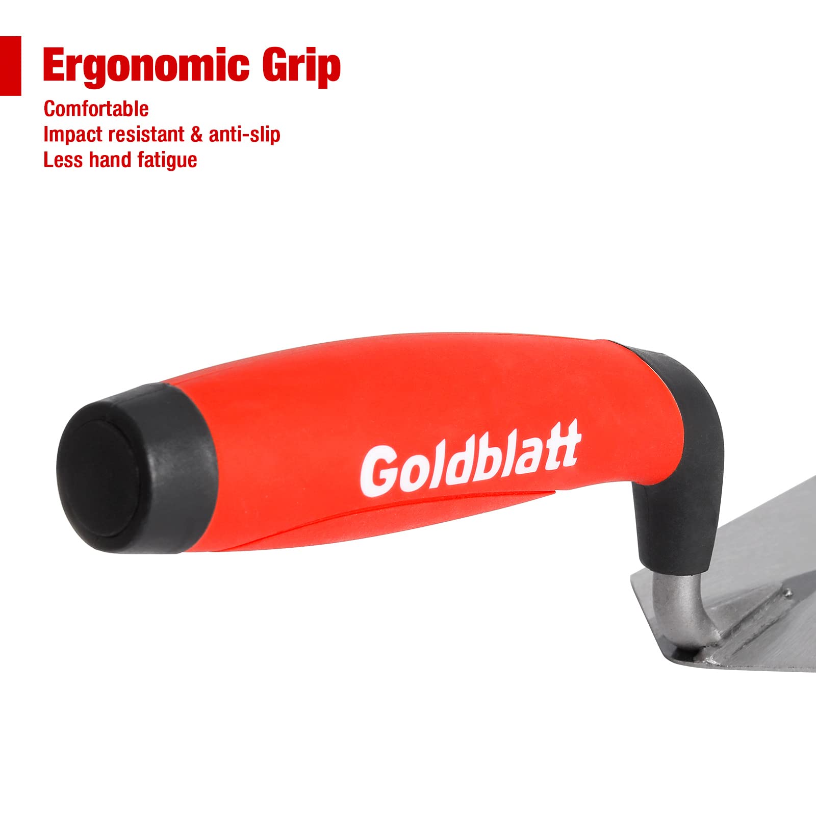 Goldblatt Industries Margin Trowel set, 6"X2" & 5"X2", Professional Masonry Flooring Tool for Concrete, Cement, Tile