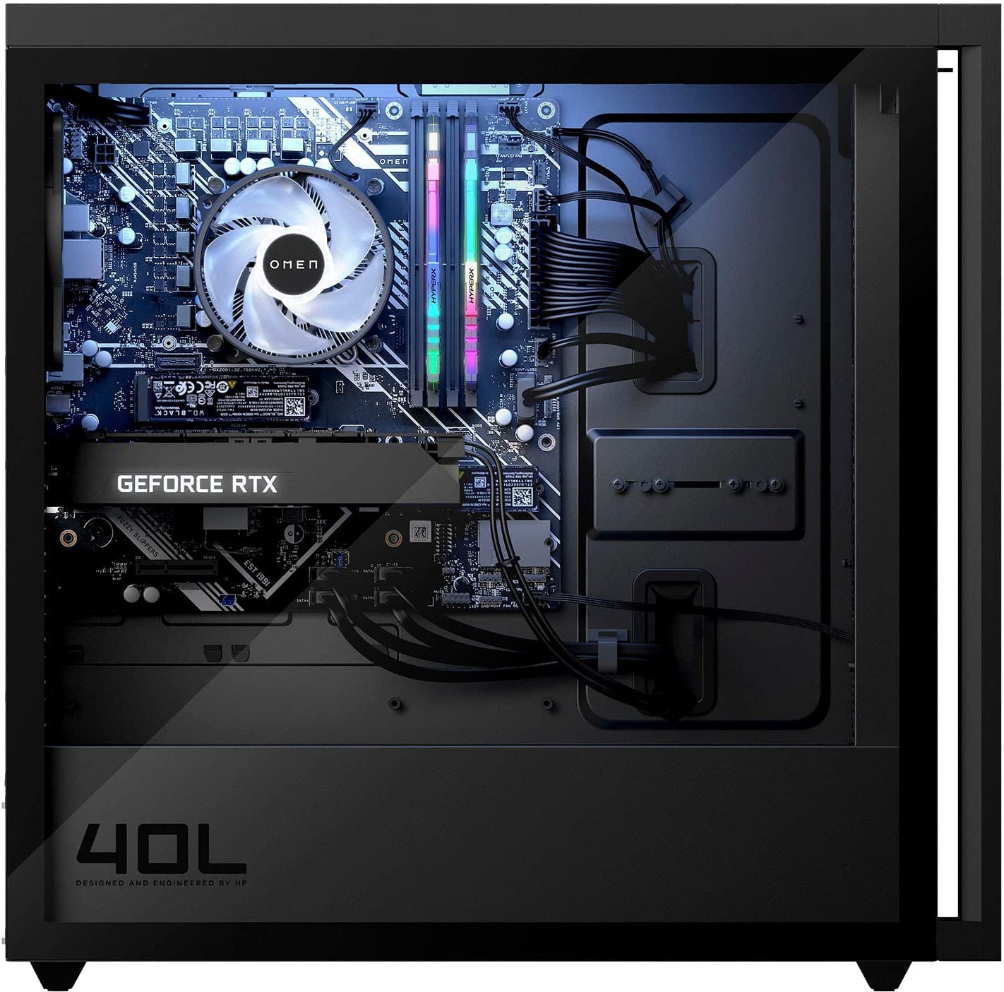 HP OMEN 40L Gaming Desktop GT21 Intel Core i7-12700K, NVIDIA GeForce RTX 3060 Ti 8GB GDDR6, 16GB DDR4 RAM, 512GB SSD Storage, Liquid Cooler, Windows 11 Home