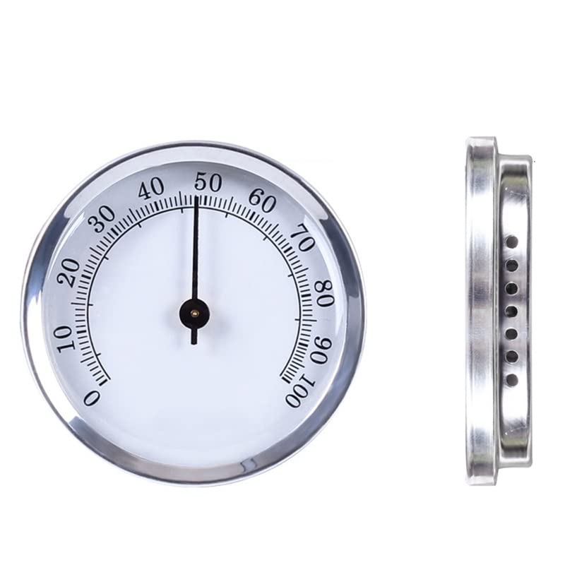 LNYHLXS Hygrometer Round Analog Hygrometer for Cigar Humidor, Accurate Reliable Cigar for CASE Small Round Accurate Hygrom