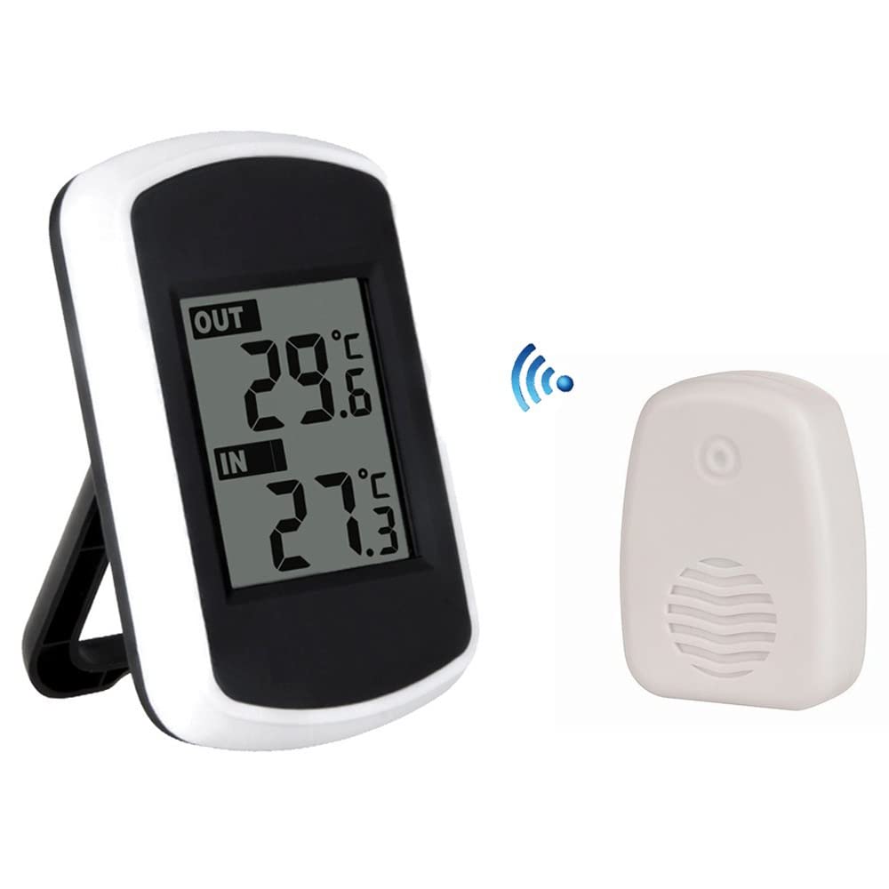 LNYHLXS Indoor and Outdoor Thermometer Greenhouse Wall Hanging Electronic Household Digital Display Thermometer