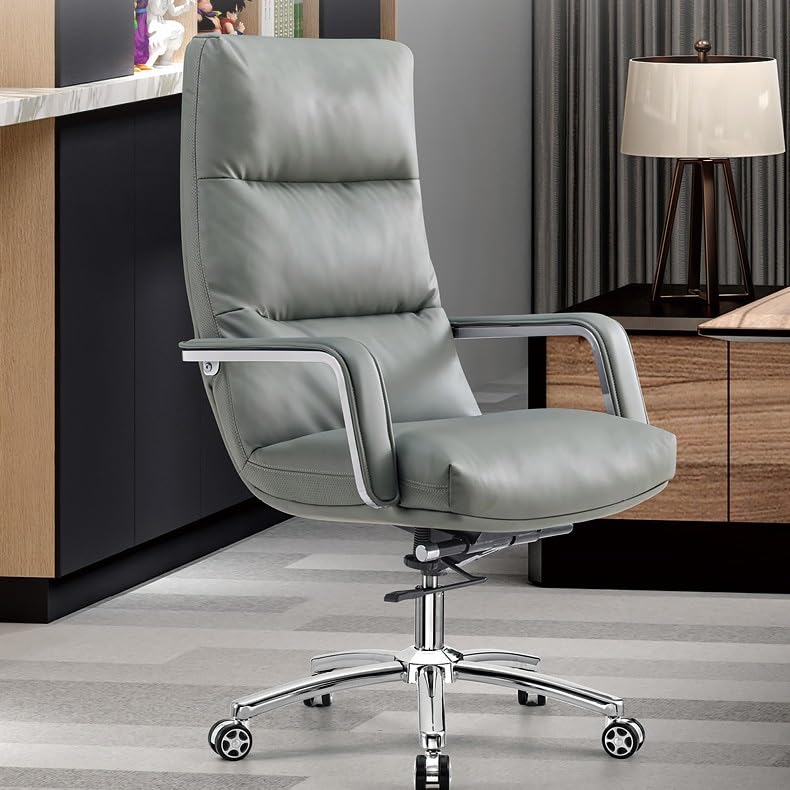 LNYHLXS Office Chair Boss Chair Backrest Computer Chair Household Leather Chair Chair