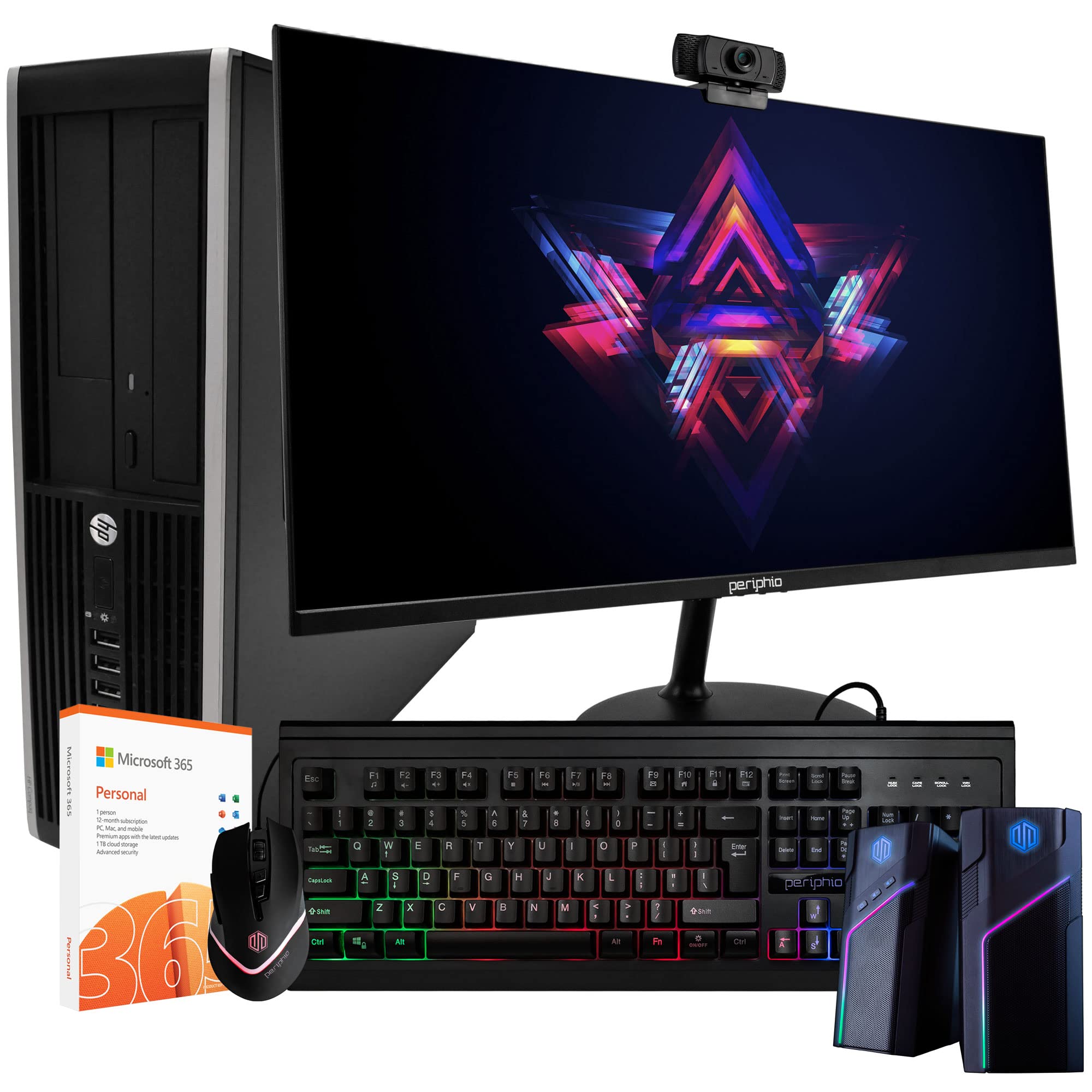 HP ProDesk 6200 Small Desktop Computer (SFF) | Quad Core Intel i5 (3.20GHz) | 8GB DDR3 RAM | 1TB HDD Hard Disk Drive | 5G-WiFi | WiFi + Bluetooth | Windows 10 Home | Ultimate Desktop Kit (Renewed)