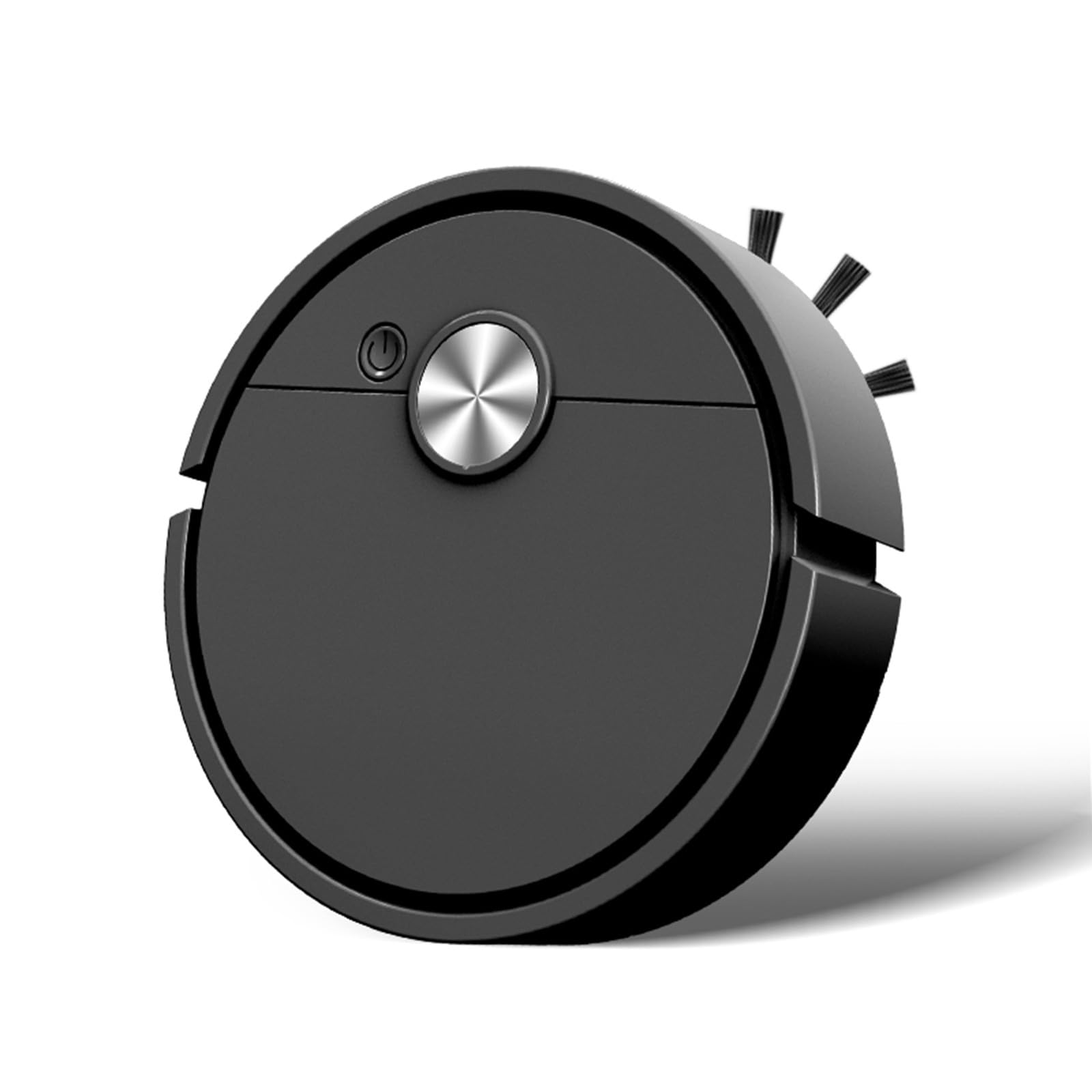 Intelligent Sweeping Robot 3-in-1 USB Rechargeable Sweeping Robot Vacuum Cleaner Mini Lazy Automatic Cleaner for Household Sofa Bedroom (Black)
