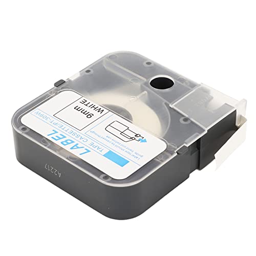 Label Maker Tape Replacement, 8m Length 9mm Wide Label Tape for LM380E LM390A
