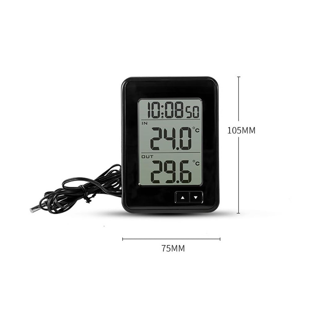 LNYHLXS Indoor Multifunctional Household Temperature and Humidity Measuring Cable Temperature and Humidity