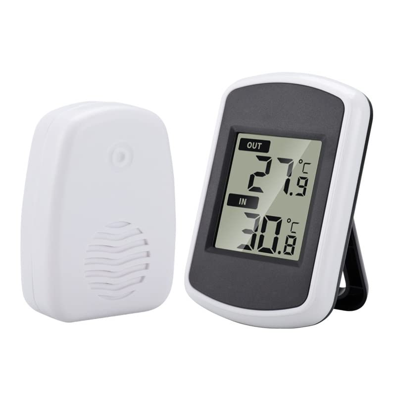LNYHLXS Indoor and Outdoor Thermometer Greenhouse Wall Hanging Electronic Household Digital Display Thermometer
