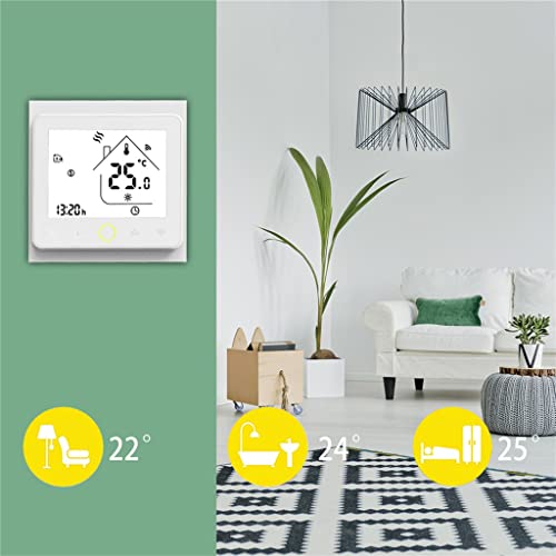 LNYHLXS Smart Thermostat Temperature Controller Water/Electric Floor Heating Water/Gas Boiler Works(D)