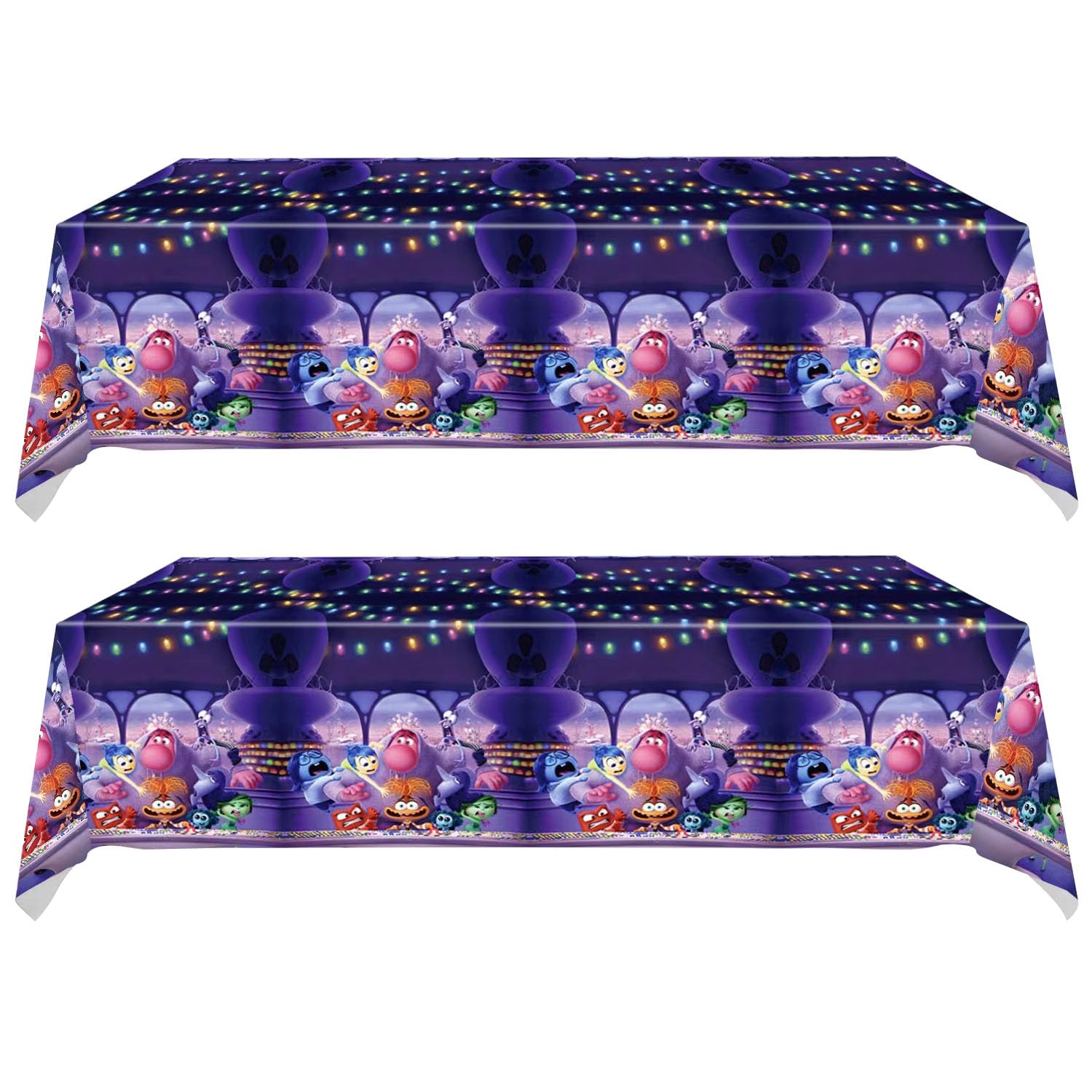 MC TTL Inside Out 2Table Cloth 70 x 42 Inch for Baby Shower Birthday Party Decoration Supplie