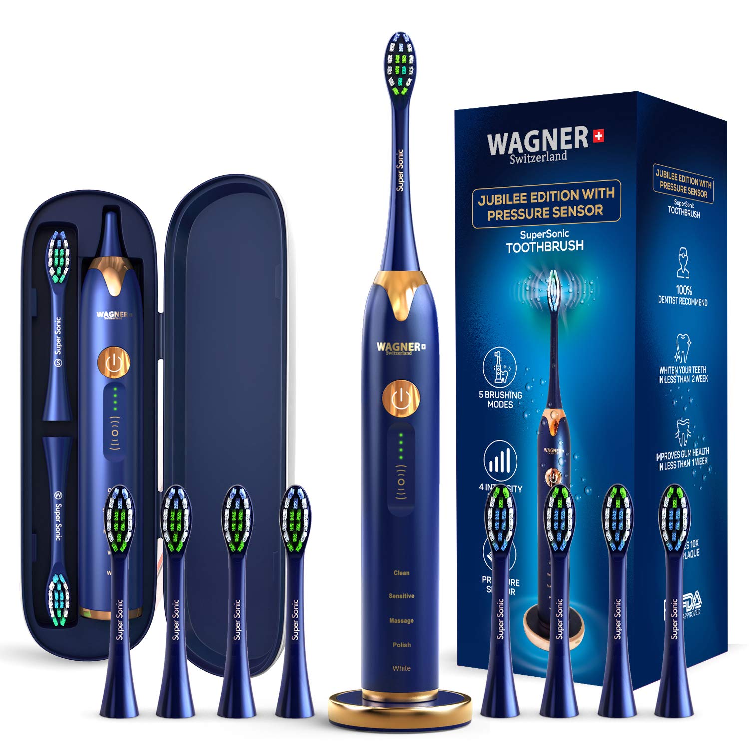 Replacement Toothbrush Brush Heads for Wagner & Stern and Wagner Switzerland toothbrushes. (Pink)