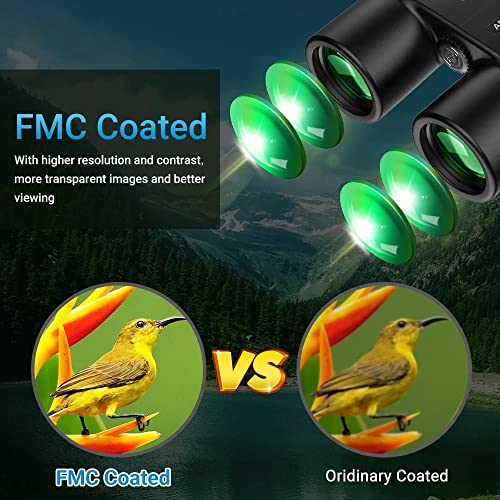 CXDTBH Roof Binoculars 12X42/10x42 Zoom Fixed Professional Powerful Binocular BAK4 Prism FMC Hunting Camping Telescope