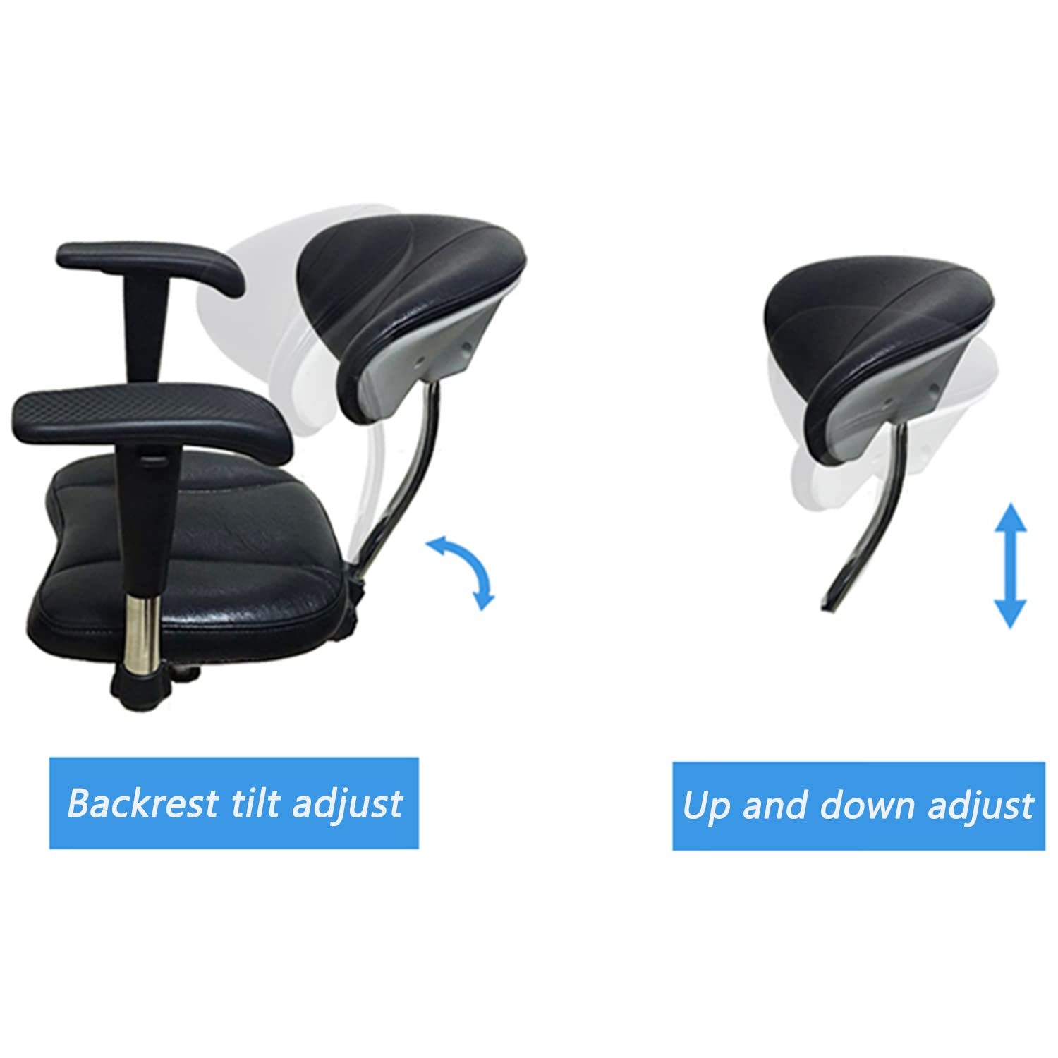 GUNEL Dental Adjustable Doctor's Stool Assistant Chair with 360 Degree Rotation Lift Double Armrest, Dentist Chair (Size : A)