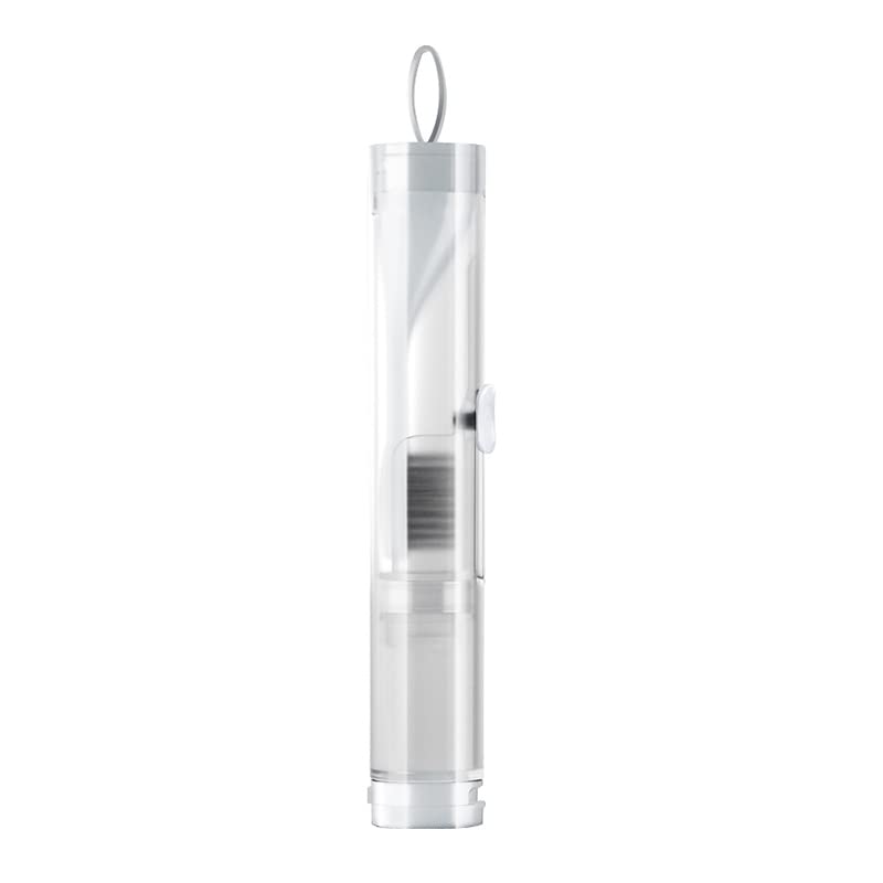 HSF Travel Toothbrush, Mini Toothbrush Set Toothbrush Toothpaste All-in-one Combination ( White), Suitable for Business Trips, Office, Tourism, Camping, Wild Survival, etc