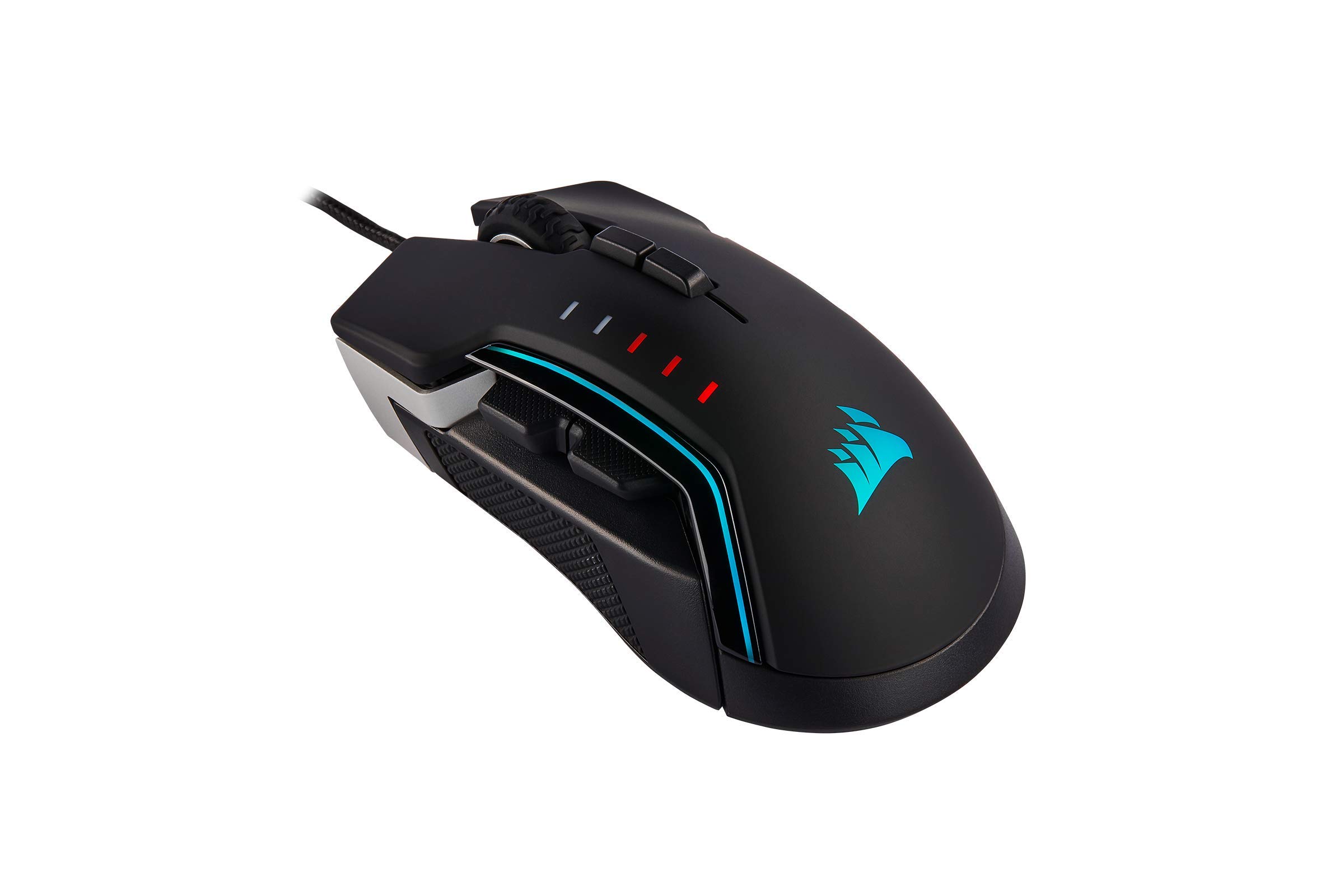CORSAIR Glaive - RGB Gaming Mouse - Comfortable & Ergonomic - Interchangeable Grips - 16000 DPI Optical Sensor - Aluminum
