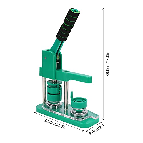 Diydeg Button Maker Machine, Plastic Iron DIY Round Pin Maker Badge Button Maker Press Machine Badge Punch Press, 1000 Button Parts Supplies, Button Badge Maker Machine for Child