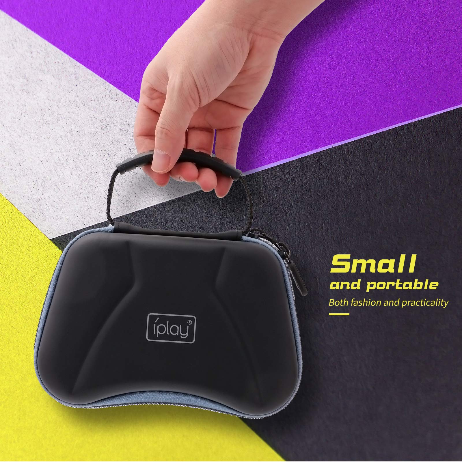 ECHZOVE Controller Case, Controller Carrying Case with Silicone Cover Case and Thumbstick Grips