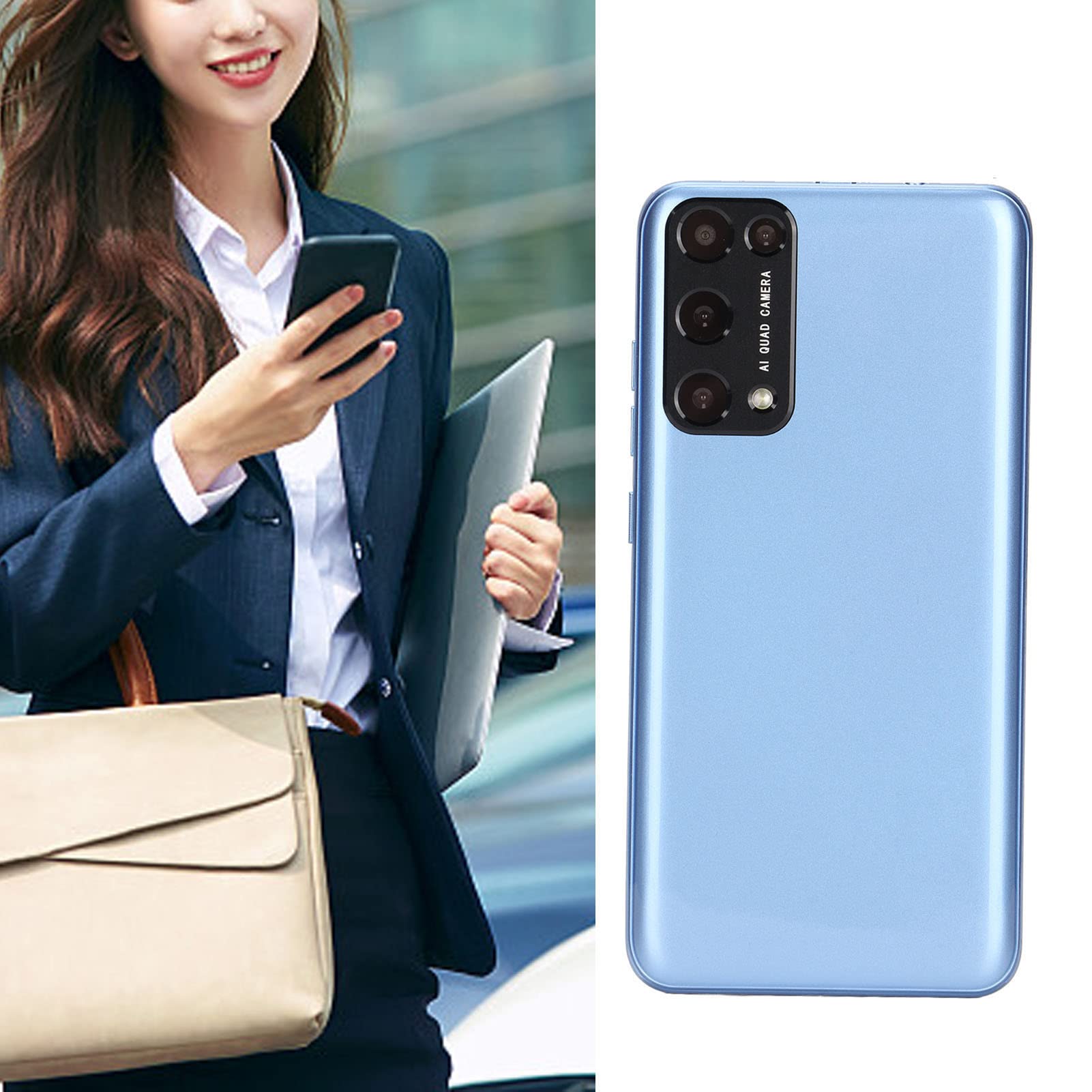 Diyeeni Rino8 Pro Smartphone, 5.45 Inch HD Screen 512MB 4GB, Powerful Processor, Dual Cards Dual Standby, High Definition Cameras, for Android 4.4.2 (Blue)