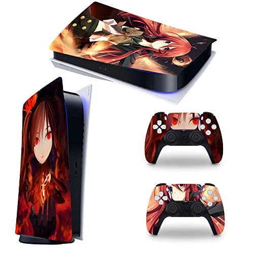 Ecchi Girl Battle PS5 Digital Edition Whole Body Vinyl Skin Sticker Decal Cover for Playstation 5 Digital Edition System Console and Controllers