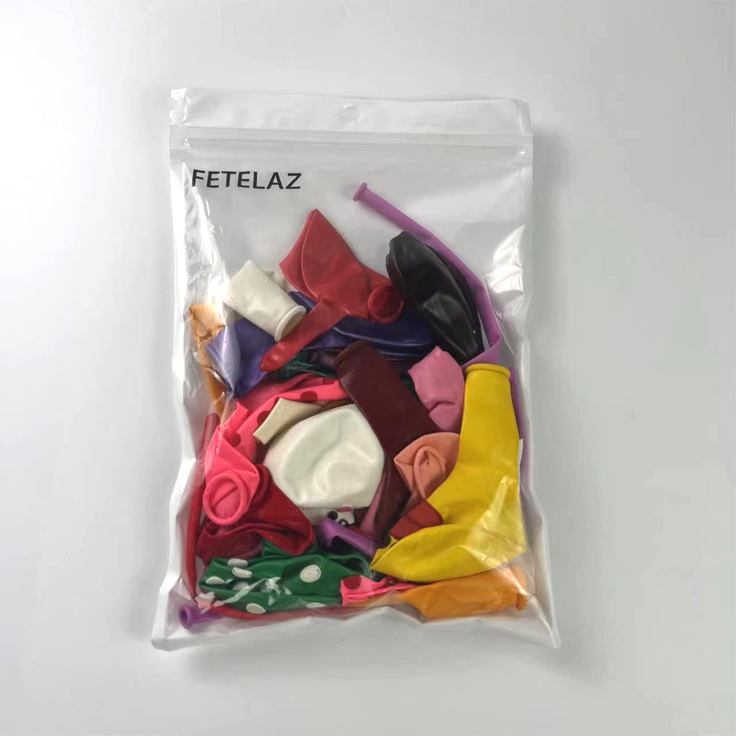 FETELAZ balloons , 12 Inches Premium Assorted Colorful Balloons, Bulk Pack of Strong Latex Balloons for Birthday, Party, Christmas, Wedding, Anniversary and Vacation