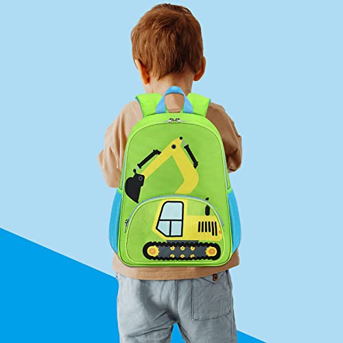 LOIDOU Toddler Backpack Boys 15 Inch Kids Preschool Kindergarten School Backpack with Lunch bag Book Bag for Daycare Nursery Travel,Fits 3 to 8 years old