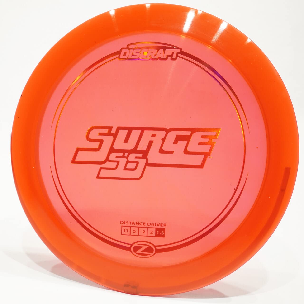 Discraft Surge SS (Z Line) Driver Golf Disc, Pick Weight/Color [Stamp & Exact Color May Vary] Orange 173-174 Grams