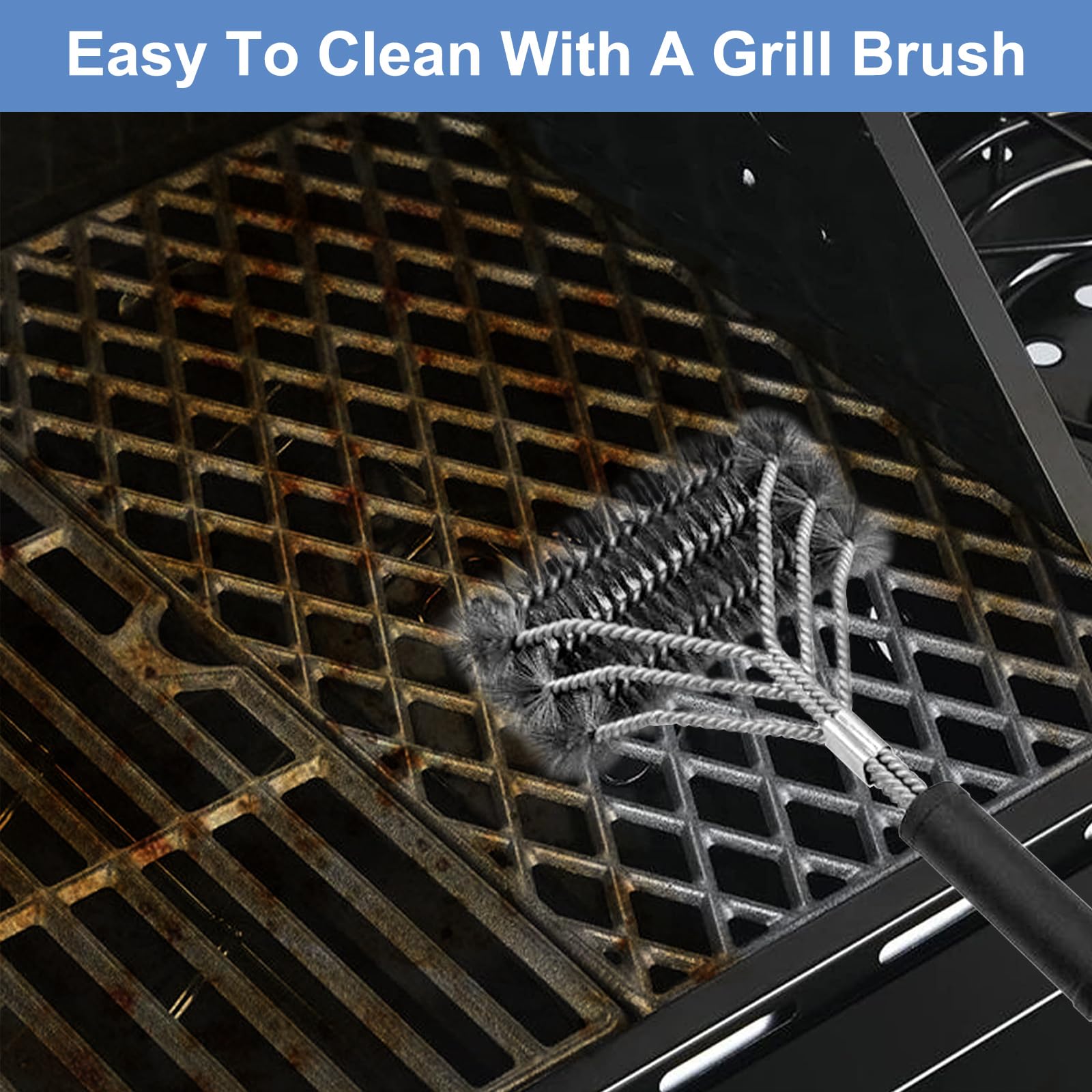 Criditpid Grill Grates Replacement for Dyna-Glo DGH474CRP, DGH485CRP, DGH483CRP Models, 70-01-911, 70-02-656 Cast Iron Cooking Grid for Dyna-Glo DGH474CRP.