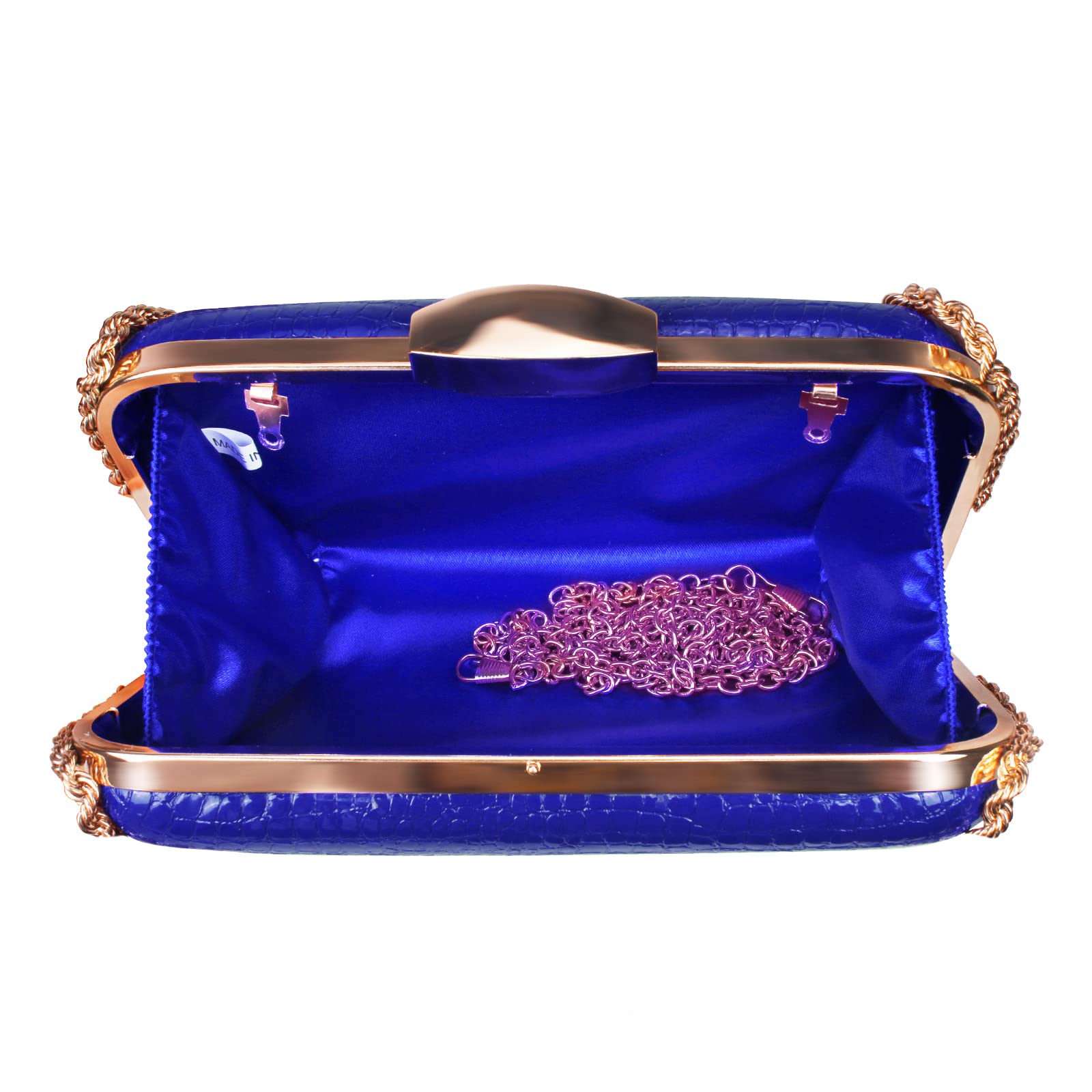 Evening Bag - Small Clutch Purses for Women Wedding - Women's Evening Handbags Formal Crossbody Evening Clutch (White)