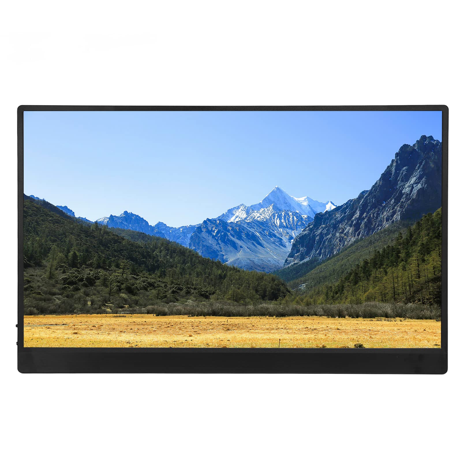 Lapotp Monitor, 100-240V IPS Touch Screen Monitor Support Same Screen Display Practical for Notebook Computer (US Plug)