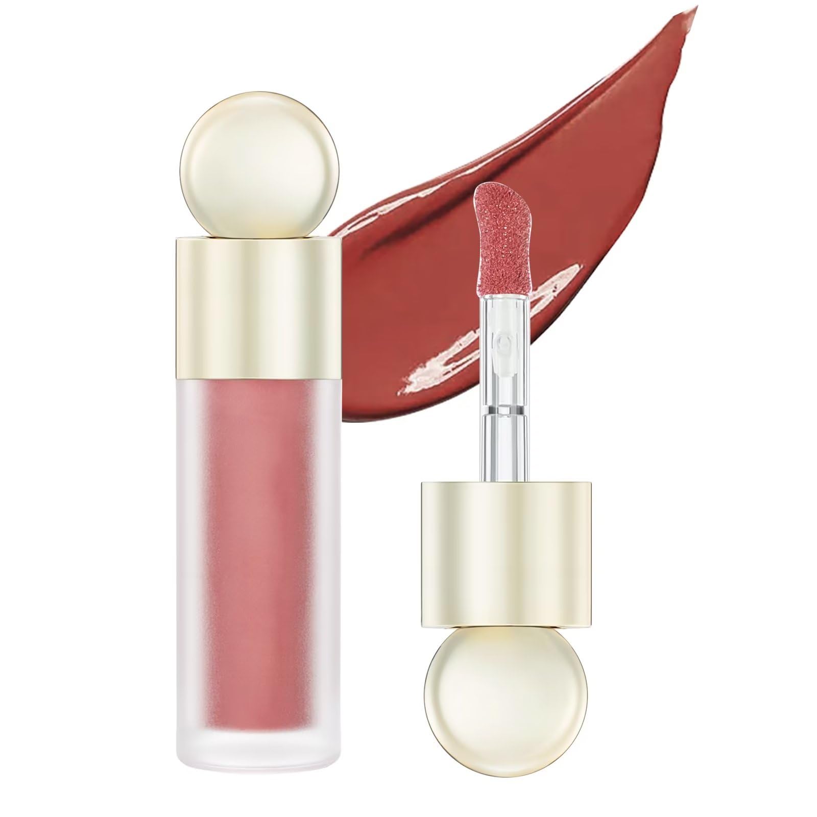 Gmaxit Liquid Blush,Soft Cream Face Blush,Natural Matte Finish Looking, Dewy Cheek Tint, Moisturizing Lightweight Blendable Feel(4#)